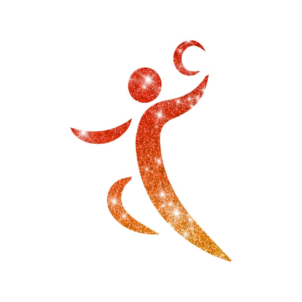 Handball-piktogramm (7,5 x 6,0cm) - GLITZERTATTOO-SHOP